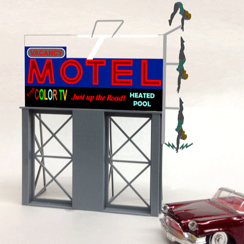 Miller Engineering ~ New 2024 ~ HO or O Scale ~ Motel Animated ...