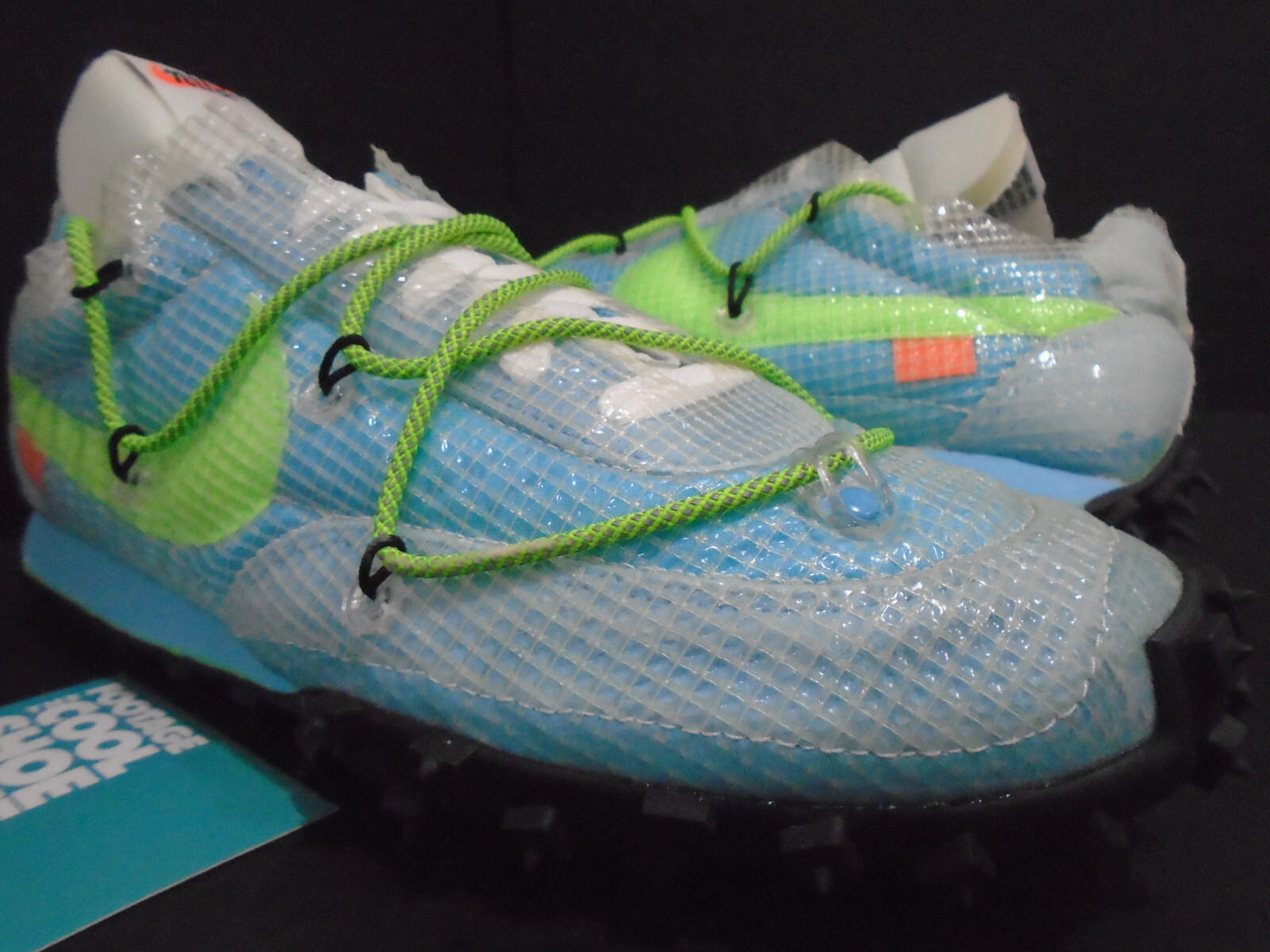 NIKE WAFFLE RACER / OW OFF-WHITE VIVID SKY BLUE ELECT… - Gem