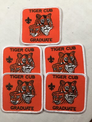 Cub Scout Tiger Cub Graduate set of 5 gauze back BSA Rank Patch | eBay