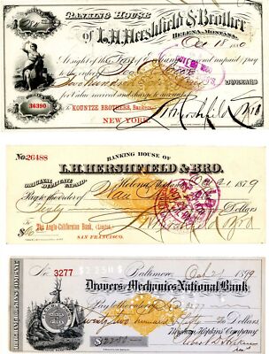 Group of 5 Different Checks with Revenues - Check - Checks with Revenue ...