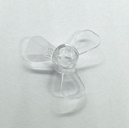 Lego Prototype Trans Clear 3 Blade Propeller w/ Axel Hole Boat Error ...
