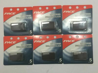 Pace shave Men's Razor Blades Man shave Box: 6 container with 5 blade ...