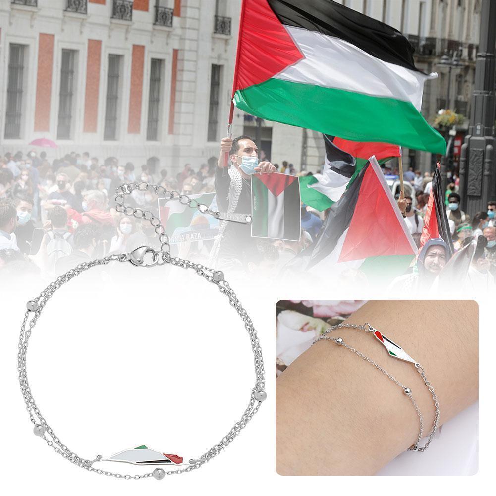 Gaza Free Palestinian Bracelets Palestine Flag Wristbands Adjustable | eBay