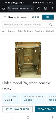 Philco Model 76 Wood Console Radio Circa 1930 | eBay