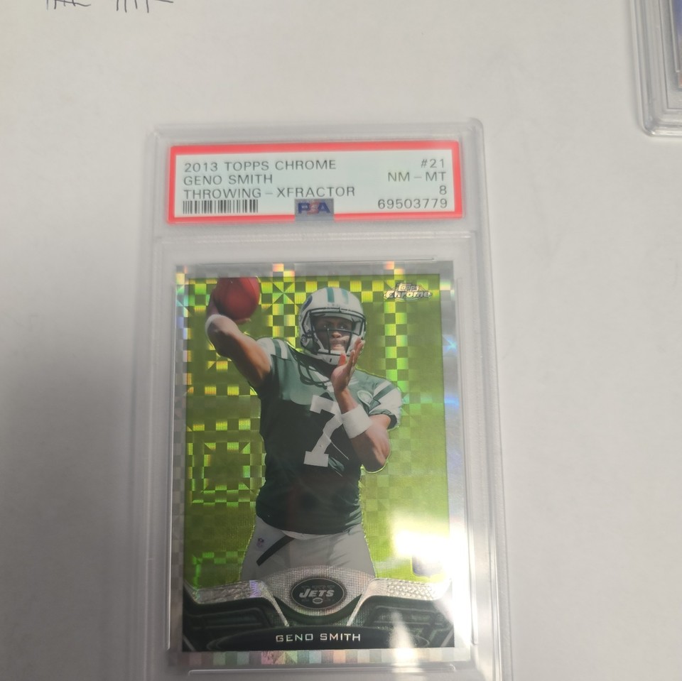2013 Topps Chrome Geno Smith #21 Xfractor Seahawks Rookie RC PSA 8 | eBay
