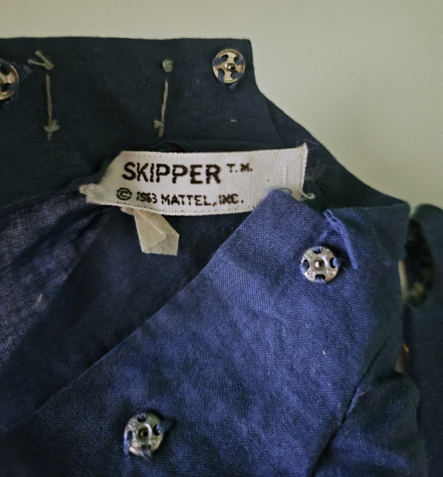 VINTAGE 1963 MATTEL BARBIE SKIPPER #1920 FUN TIMES OUTFIT | eBay