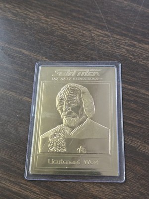 Star Trek 22kt Gold Card – Lieutenant Worf – Sealed – Danbury Mint | eBay