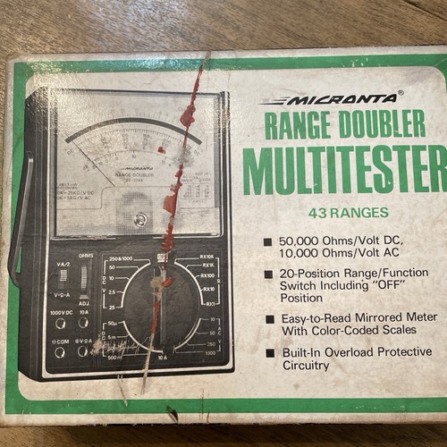 Vintage Micronta Range Doubler Multitester 43 Ranges . Nt5. New In ...