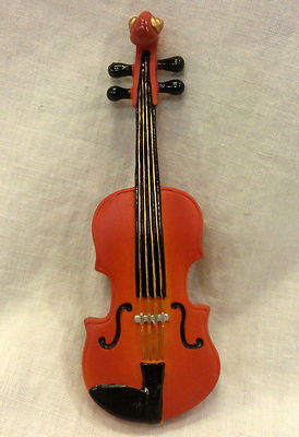 Flexible Plastic Orange Brown Black Violin/Viola Magnet | eBay