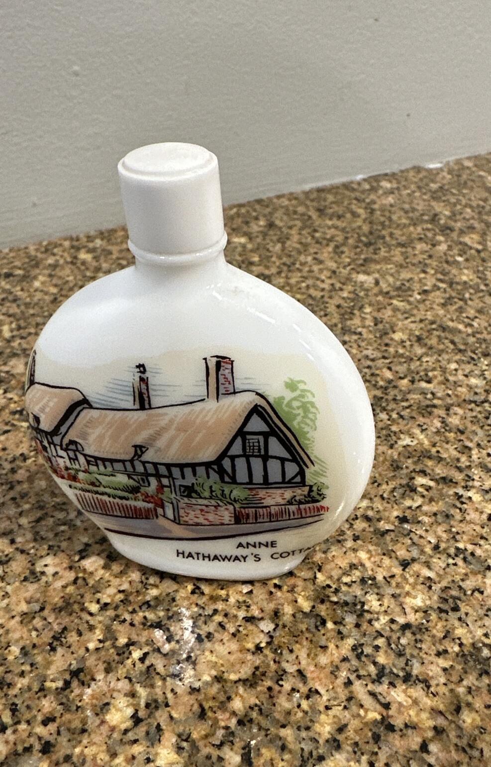 Antique Aidees Devon Violets Milk Glass Perfume Bottle Hand Painted Gibson Girl | eBay