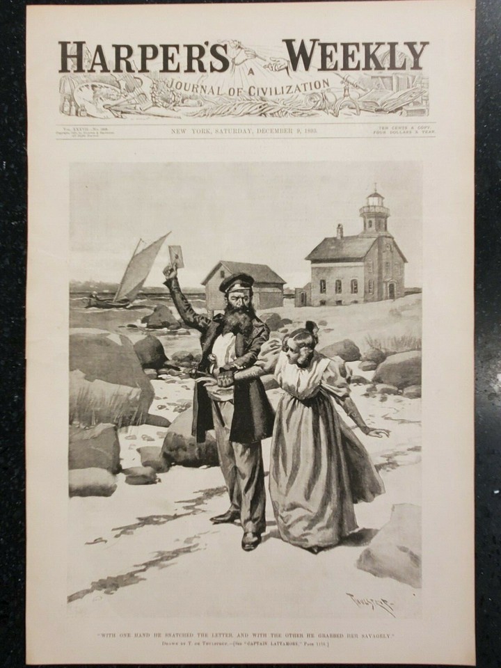 Light House Sea Captain Lattamore by Thomas A. Janvier Harper's Weekly ...