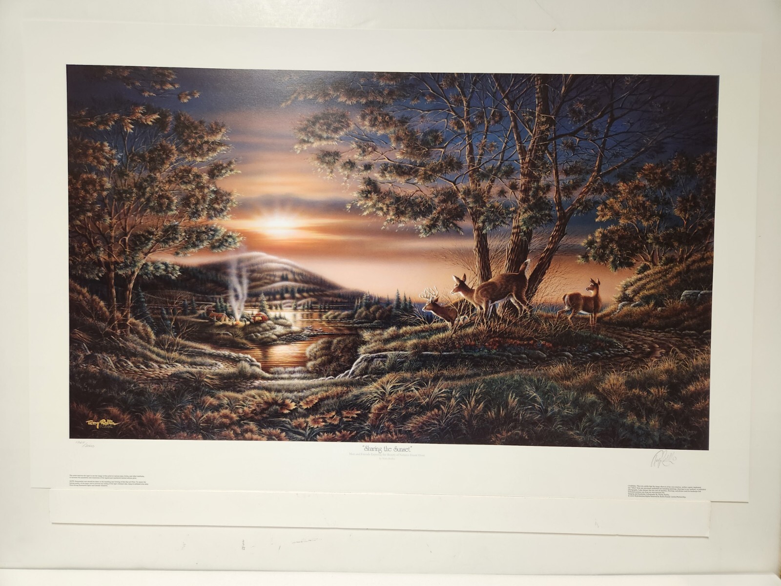 Terry Redlin Sharing the Sunset Signed and numbered Ltd. Ed. print ...