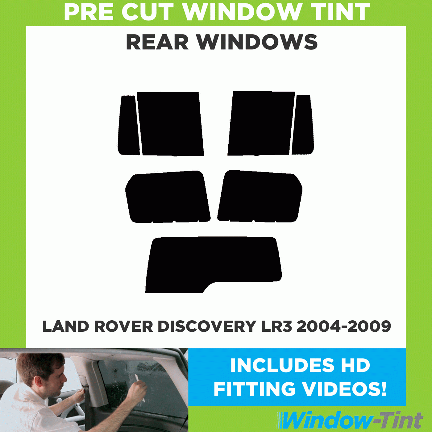Pre Cut Car Window Tinting Kit for Land Rover Discovery LR3 2004-09 ...