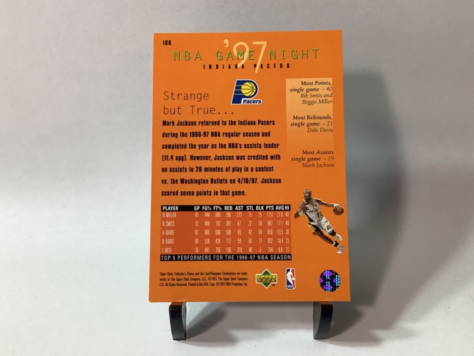 1997-98 UD COLLECTORS CHOICE #166 NBA GAME NIGHT INDIANA PACERS | eBay