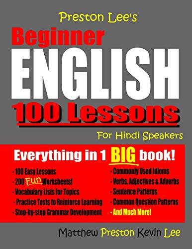 Preston Lee's Beginner English 100 Lessons For Hindi Speakers, Lee ...