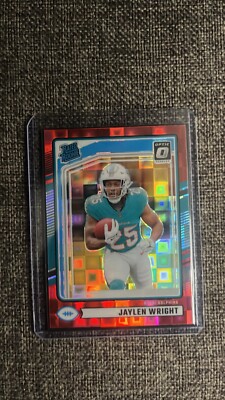 2024 Donruss - Rated Rookie Optic Preview Red Pandora #344 Jaylen Wright RC Card | eBay