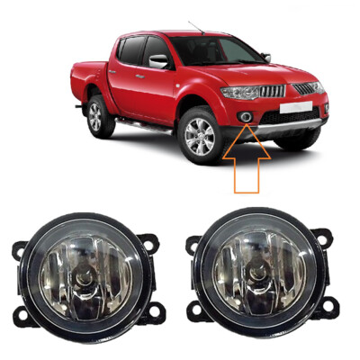 Fit Mitsubishi L200 2005-2015 Front Bumper Fog spot Lamps lights Pair ...