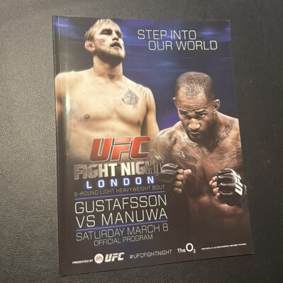 UFC London Official Program Book - Gustafson Vs Manuwa | eBay