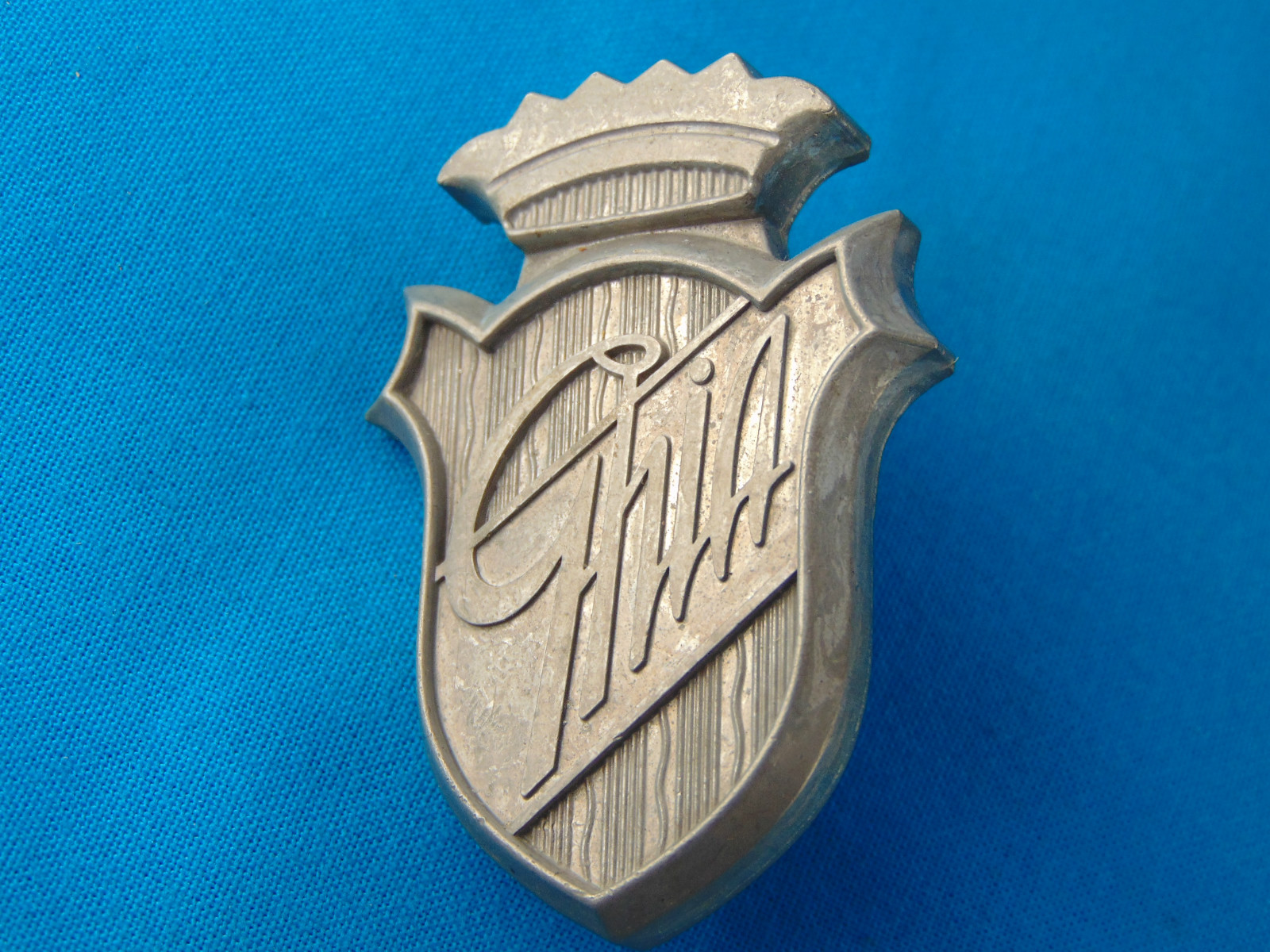1976 Mustang II Ghia Emblem Unfinished Needs Plating Bare Casting NOS ...