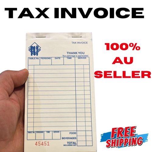 10 X Pack Small Order Docket Books Restaurant Carbonless Book Duplicate ...