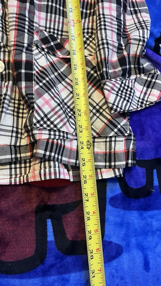 Long Sleeve And Bottom Pink And Black Plaid Victoria's Secret Pajama ...