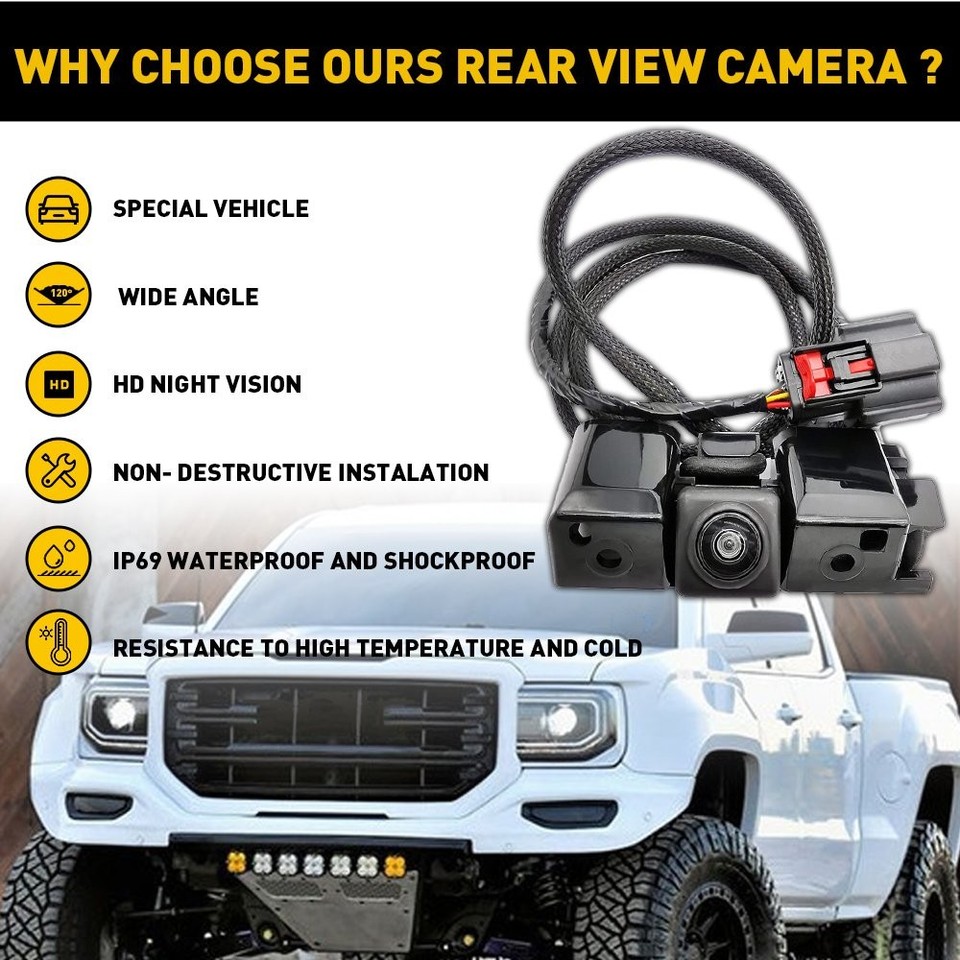 New Back Up Camera Fit Chevy Chevrolet Silverado 1500 Truck GMC Sierra ...