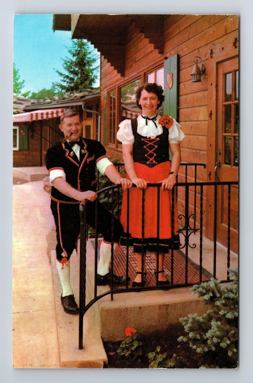 Wilmot OH-Ohio, Hans & Alice Grossniklaus Swiss Costume, Vintage Card ...