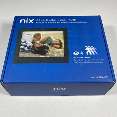 Nix Advance X08E - 8 inch Hi-Res Digital Photo Frame w/ Motion Sensor ...