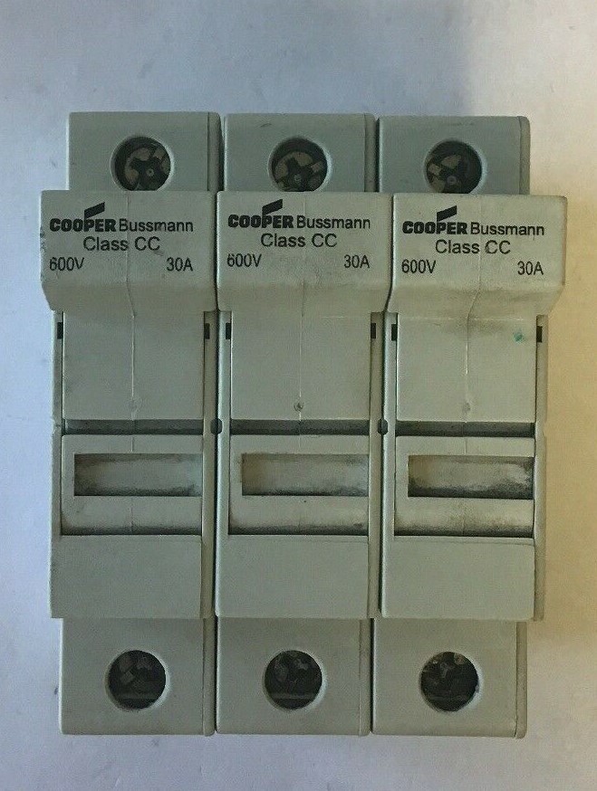 BUSSMANN CHCC FUSE BLOCK HOLDER 1POLE 600V 30A ***LOT OF 3*** | eBay