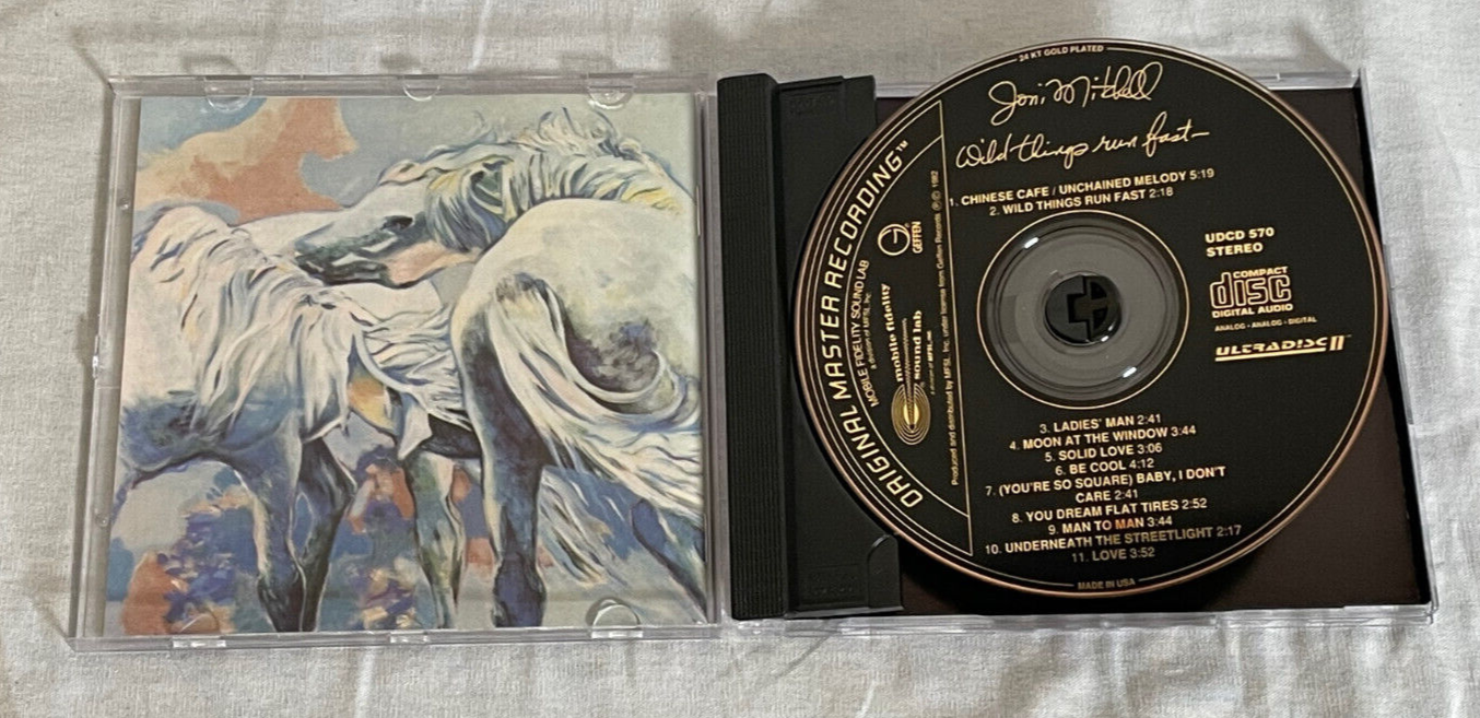 Joni Mitchell Wild Things Run Fast Limited Ed Ultradisc Gold CD MFSL ...