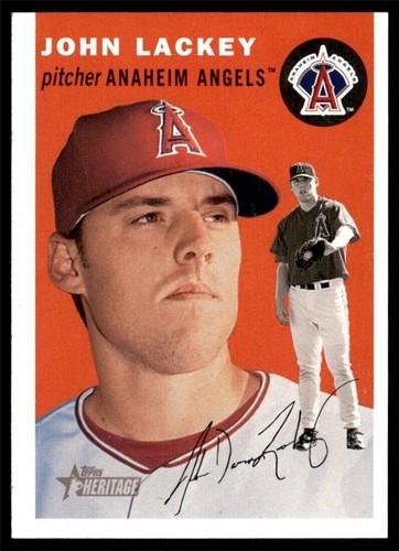 2003 John Lackey Anaheim Angels Topps Heritage Baseball Card # 228 | eBay