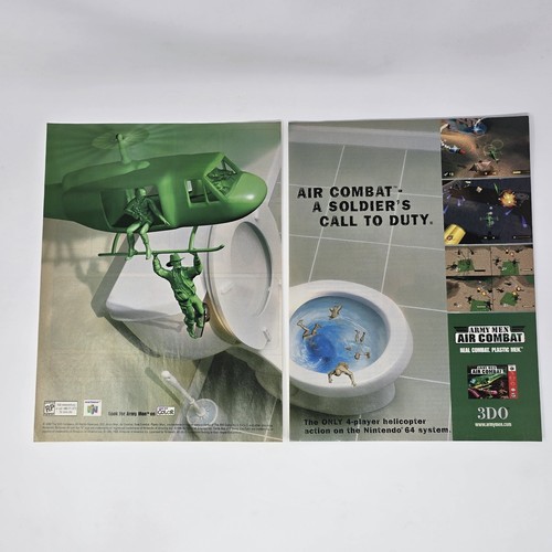 Army Men Air Combat N64 GameBoy Call to Duty Print Ad/Poster Official ...