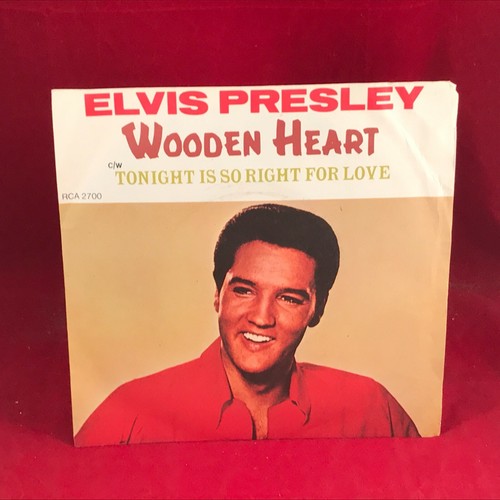 ELVIS PRESLEY Wooden Heart 1977 UK 7" vinyl single RCA 45 record | eBay