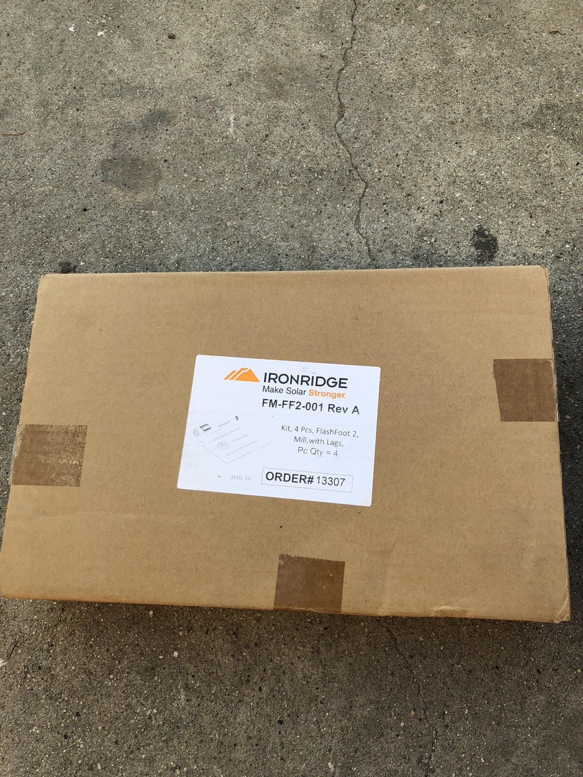 IronRidge FLASHFOOT2 Kit with CAP-FOOT FF2-01-M1 Prior # FM-FF2-001 Rev ...