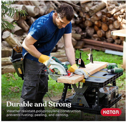 Keter 197283 Folding Workbench for sale online | eBay