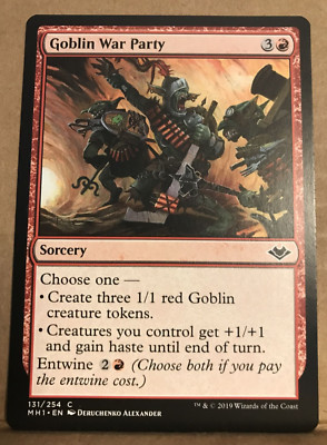Goblin War Party MTG Modern Horizons 131/254 Regular Common | eBay