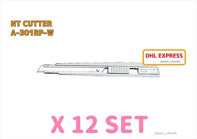 NT CUTTER A-301RP-W A-300 MODEL FANCY COLOR WHITE CUTTER BLADE JAPAN X ...