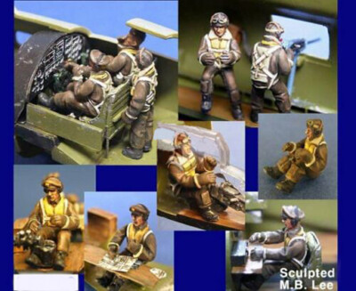 1/72 Resin B-17 Flying Fortress Heavy Bomber Crew 10Pcs Unassembled ...