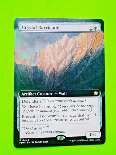 MTG Foundations - Crystal Barricade - Extended Art - Rare | eBay