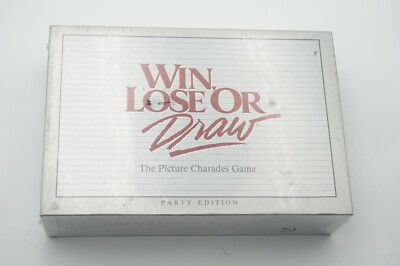 Vintage 1988 Win, Lose or Draw The Picture Charades Game Party Edition ...