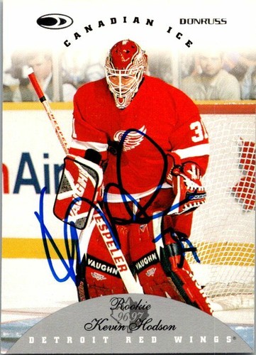 Kevin Hodson autographed Hockey Card (Red Wings) 1996 Donruss Canadian ...