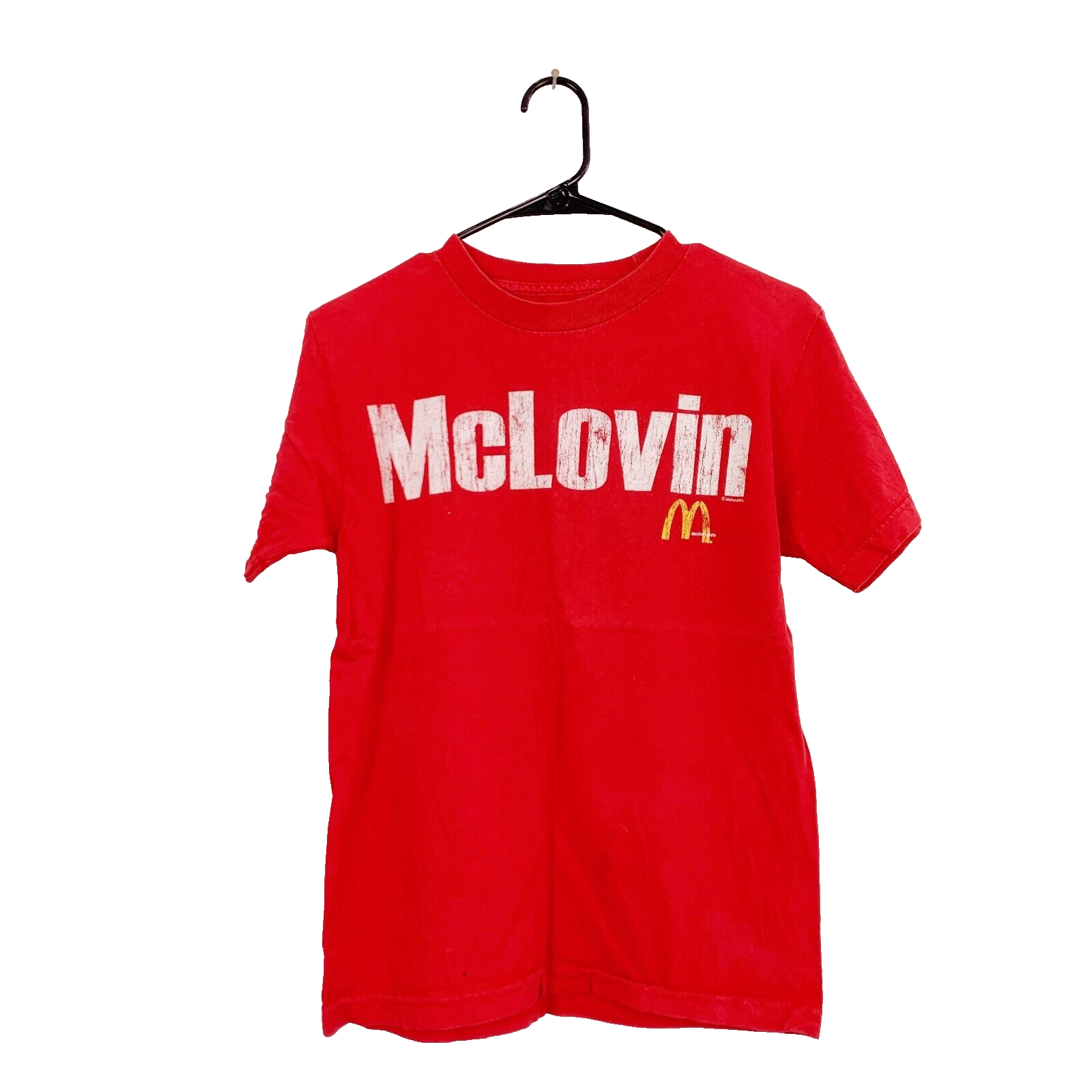 McDonalds McLovin' Red White Short Sleeve Tee T-Shirt XS Small | eBay