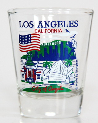 LOS ANGELES CALIFORNIA GREAT AMERICAN CITIES COLLECTION SHOT GLASS ...