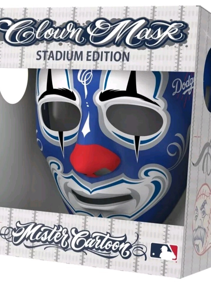 Mister Cartoon X MLB Los Angeles Dodgers Stadium Edition Clown Mask IN ...
