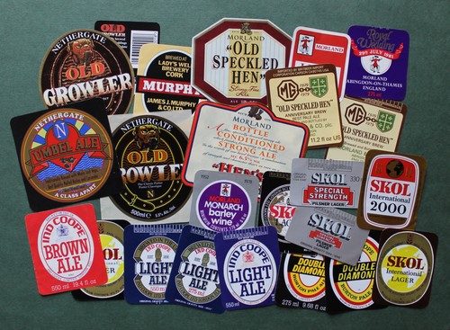 QUANTITY G.B. BEER BOTTLE LABELS, IND COOPE, NETHERGATE, MORLAND ...