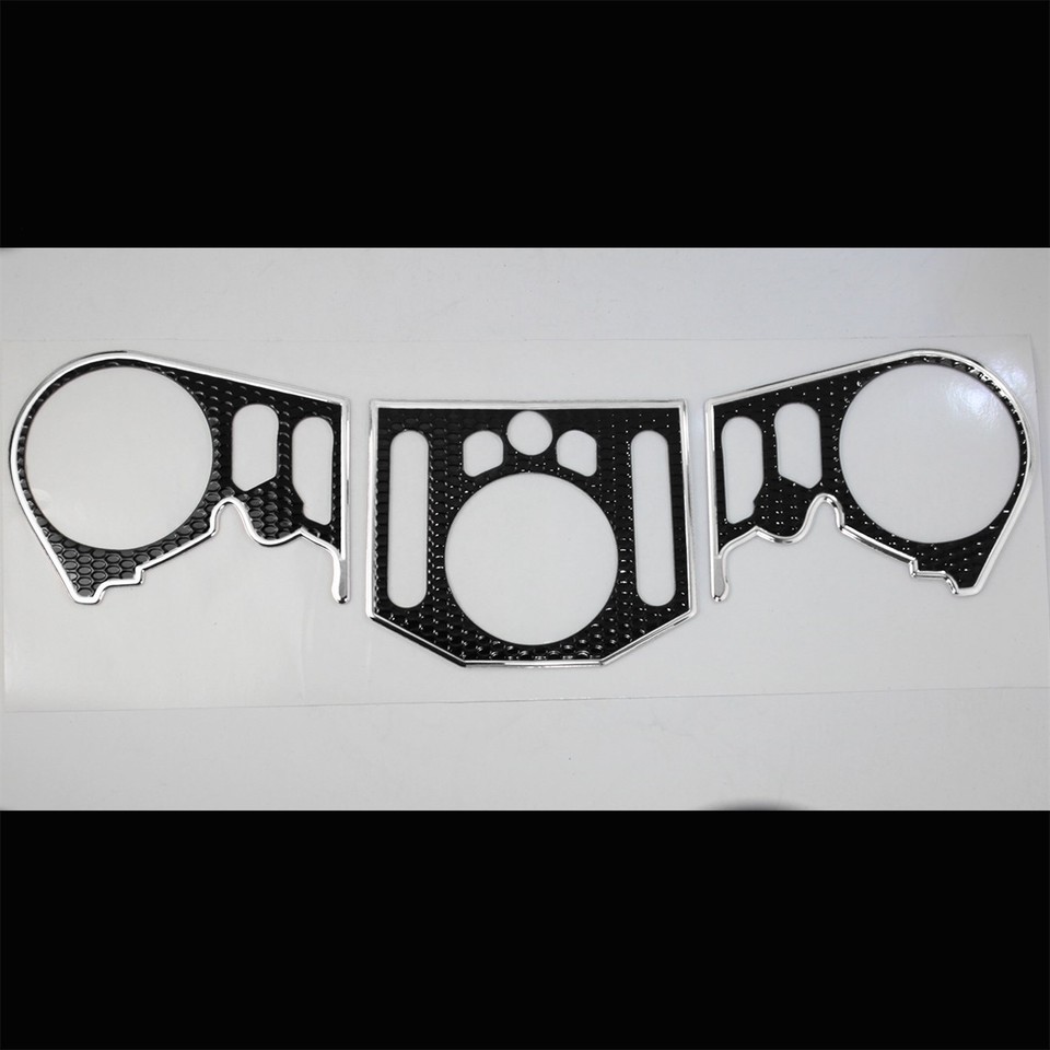 Handle Bar Yoke Cover Black+2-Tone Chrome 6" Logo+R1 Emblem Sticker 12 ...