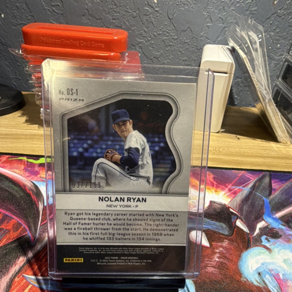2022 Panini Prizm Nolan Ryan Blue Donut Circle Prizm #OS-1 /199 Mets ...