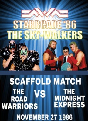 custom 8"x10''old school style pro wrestling flyer poster starrcade 86 ...