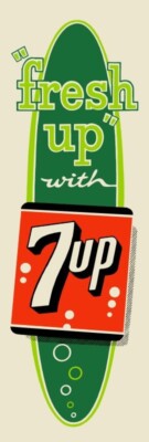 Fresh Up with Seven 7UP NEW Sign 12x36" USA STEEL XL Size | eBay