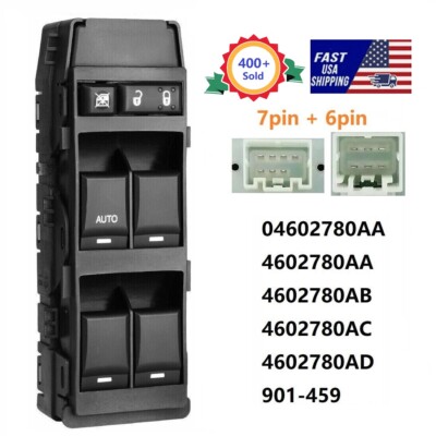 04602780A A/B/C Master Window Switch For Chrysler 200 Dodge Avenger ...